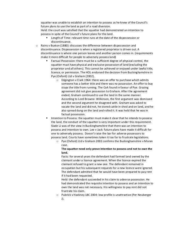 Adverse possession review
