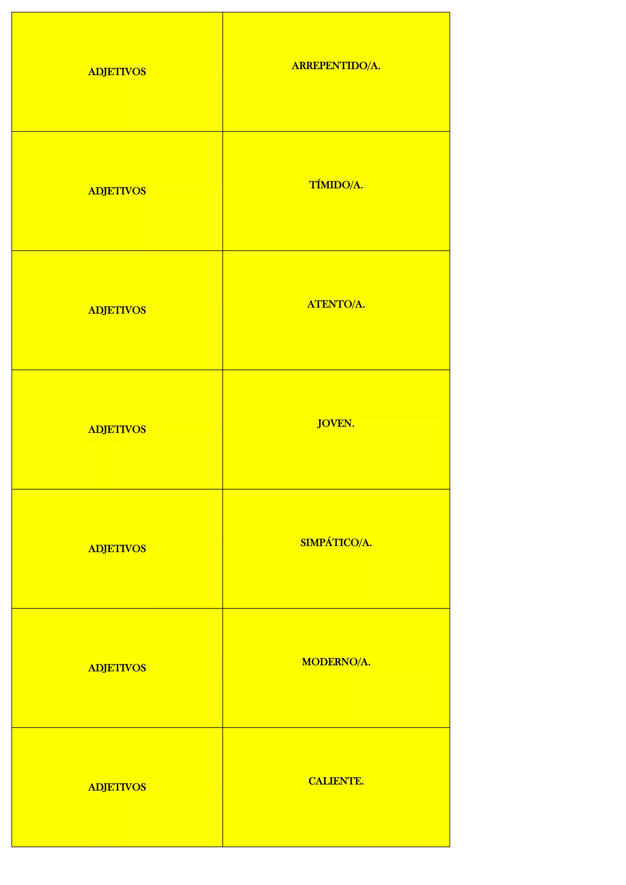 juego de mesa de adjetivos, verbos y sustantivos (ADVERSUS) | PDF