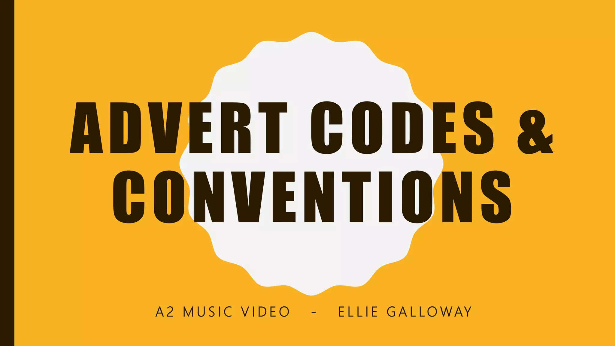 Album Adverts codes & Conventions | PPT