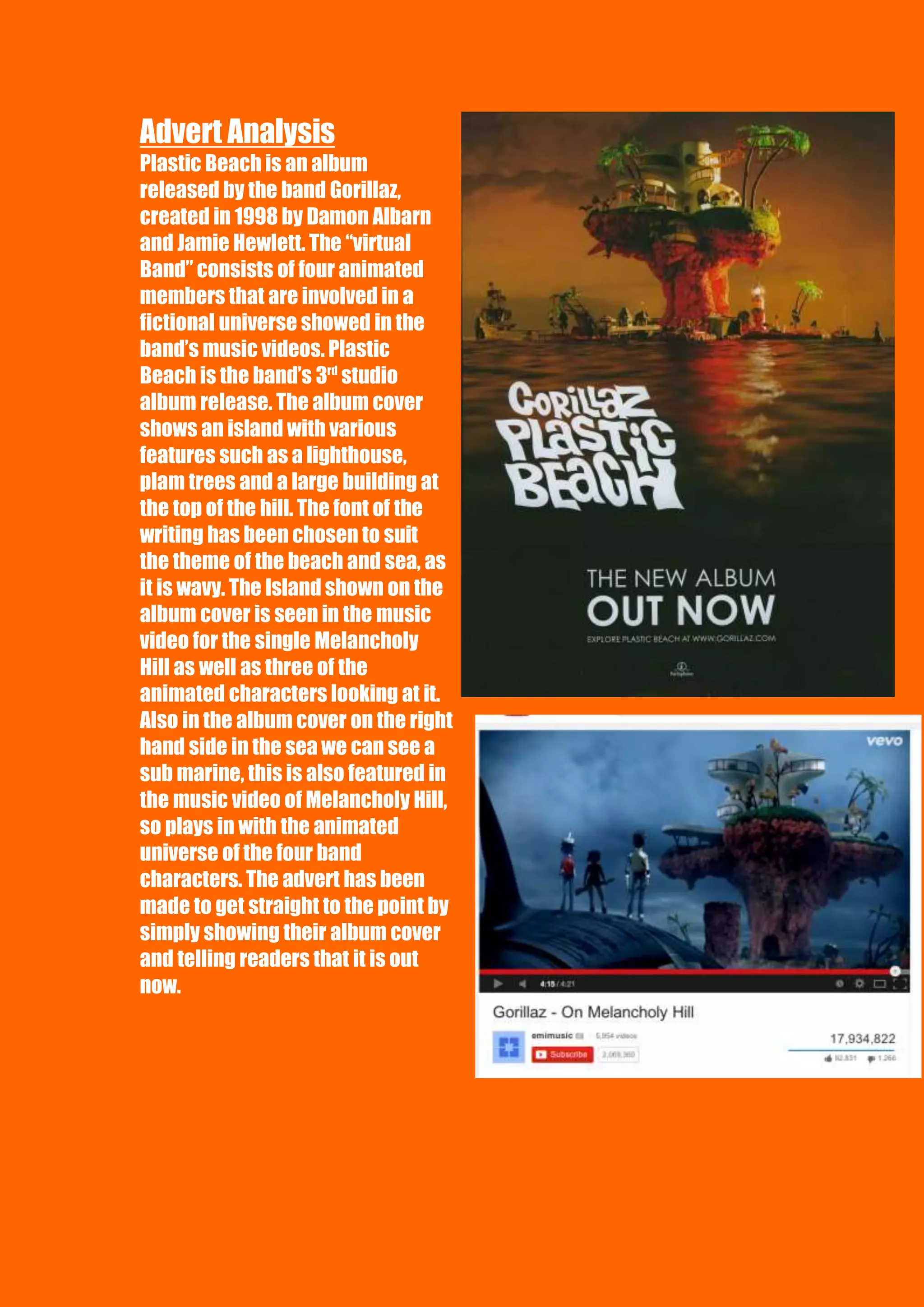 Advert Analysis: Gorillaz | DOCX