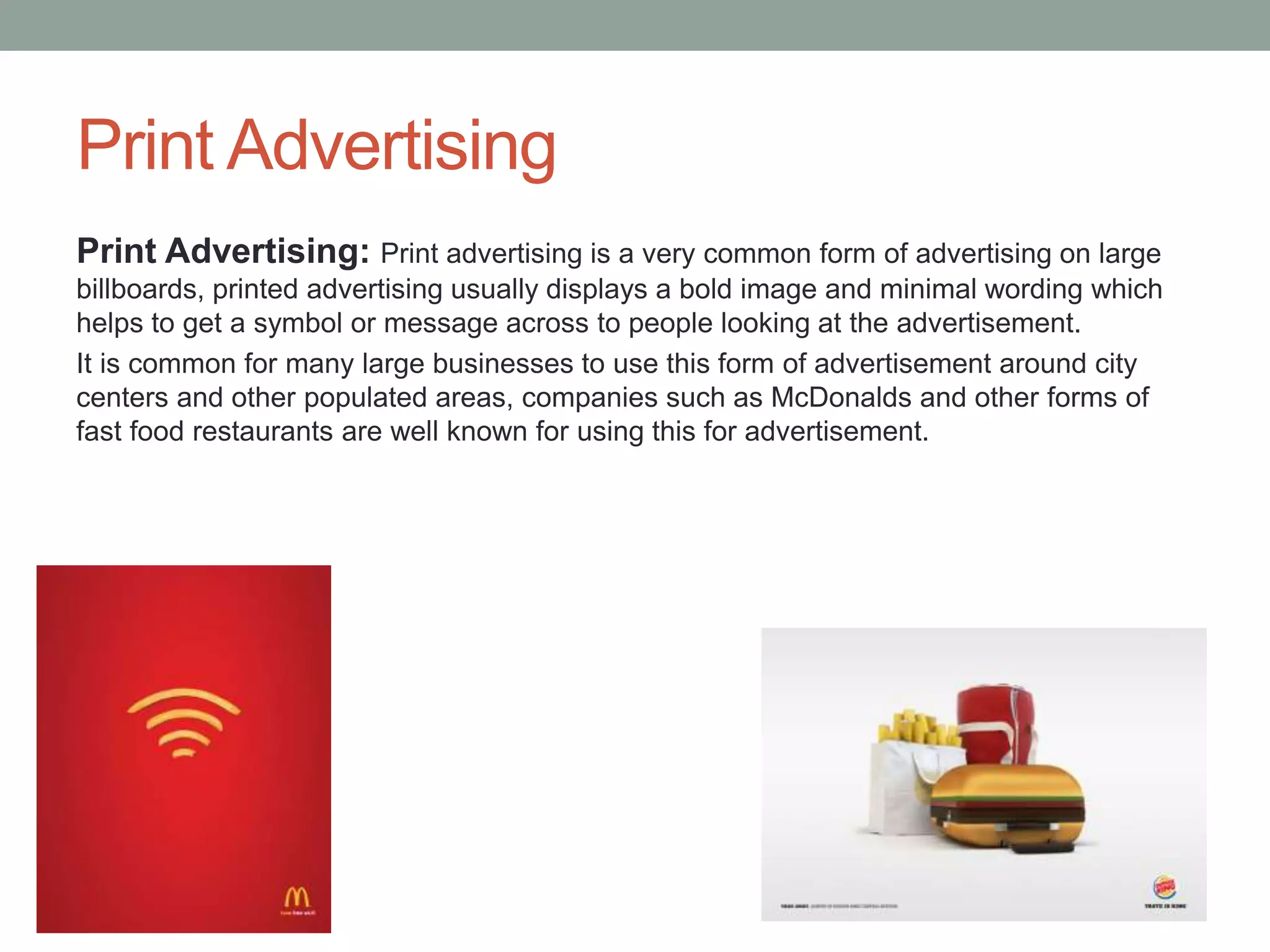 Types Of Advertisement | PPT