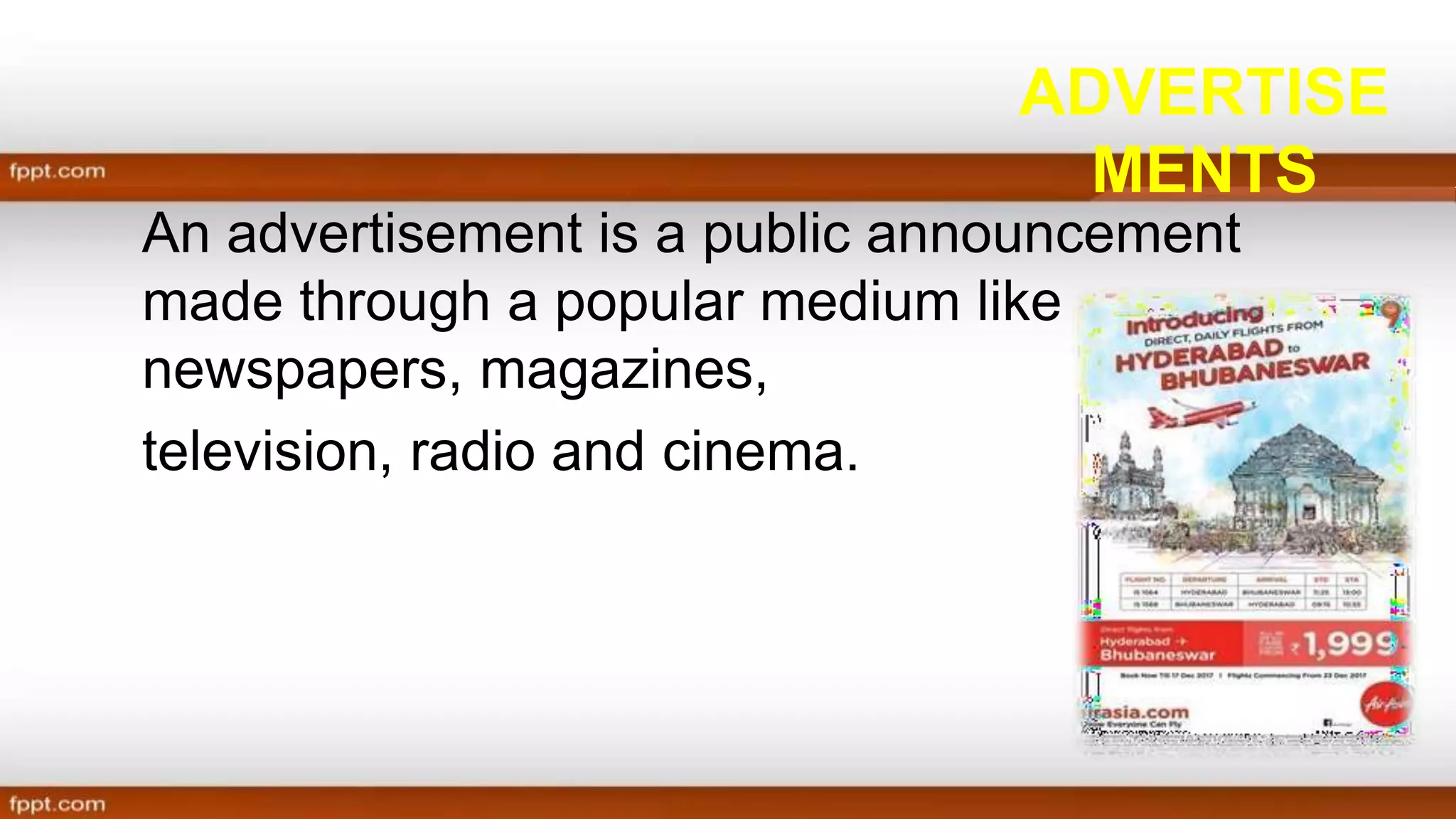 Advertisement | PPTX