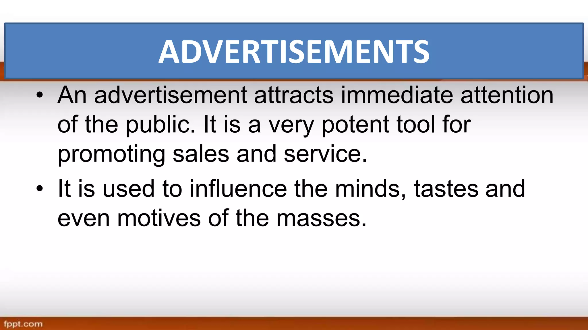 Advertisement | PPTX