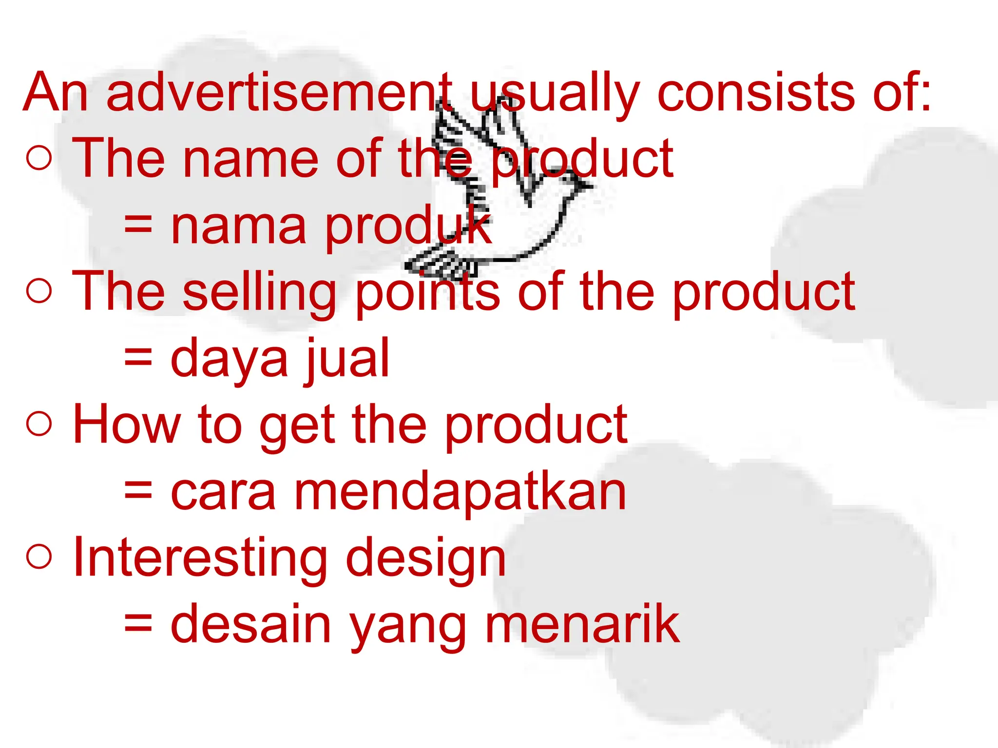 Advertisements in English material grade 9.ppt