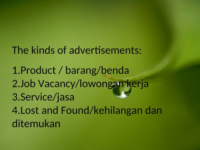 Advertisements in English material grade 9.ppt | Advertising Industry ...