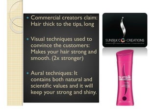 Advertisement Analysis ( Shampoos) | PDF