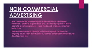 Non Commercial Advertisements Examples