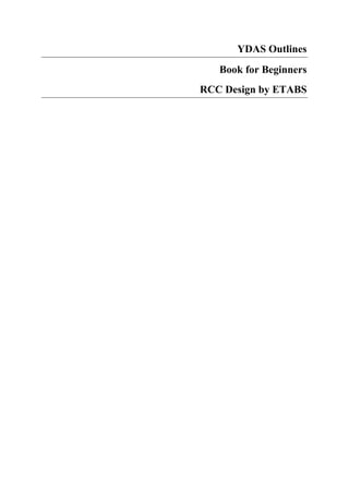 Book for Beginners, RCC Design by ETABS | PDF