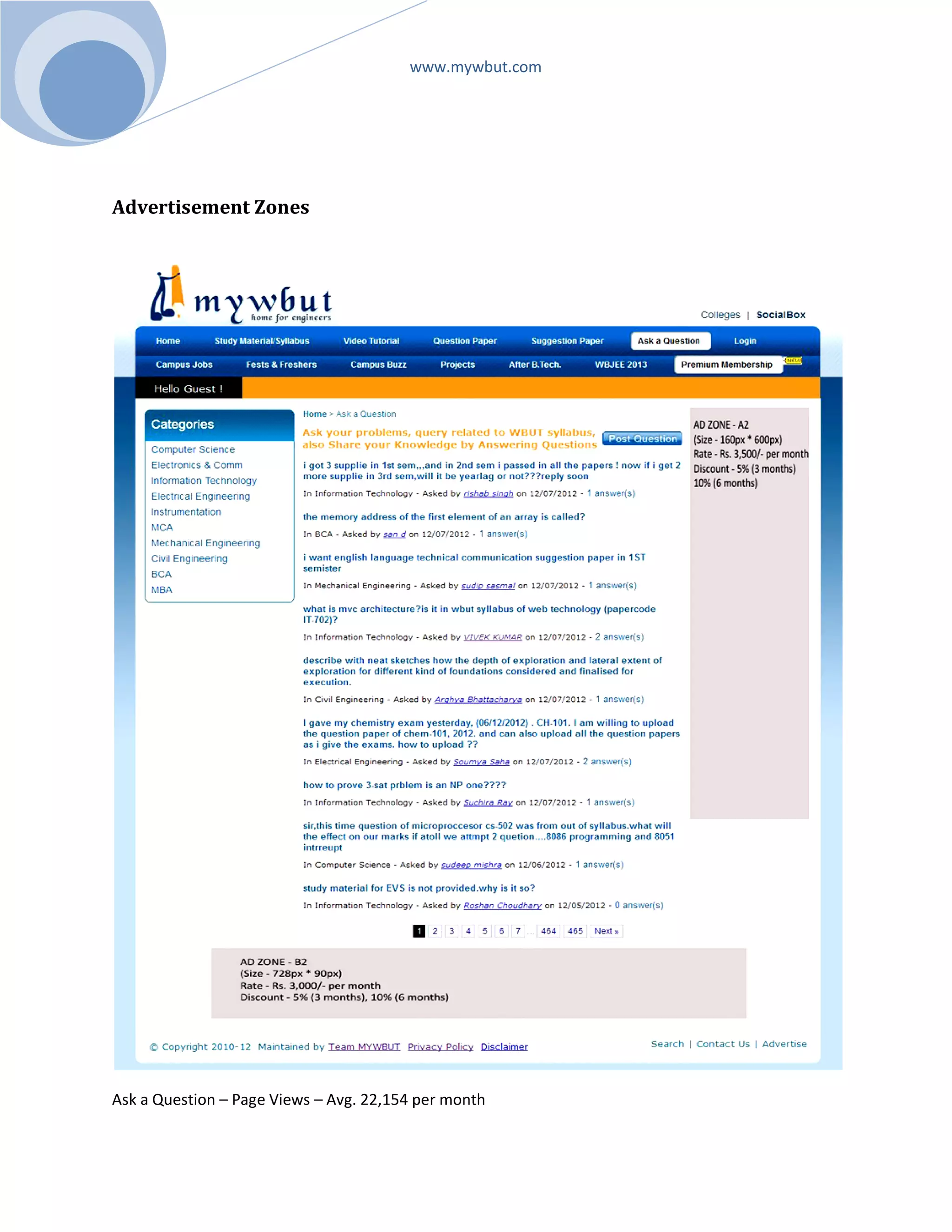 MYWBUT Advertisement brochure | PDF