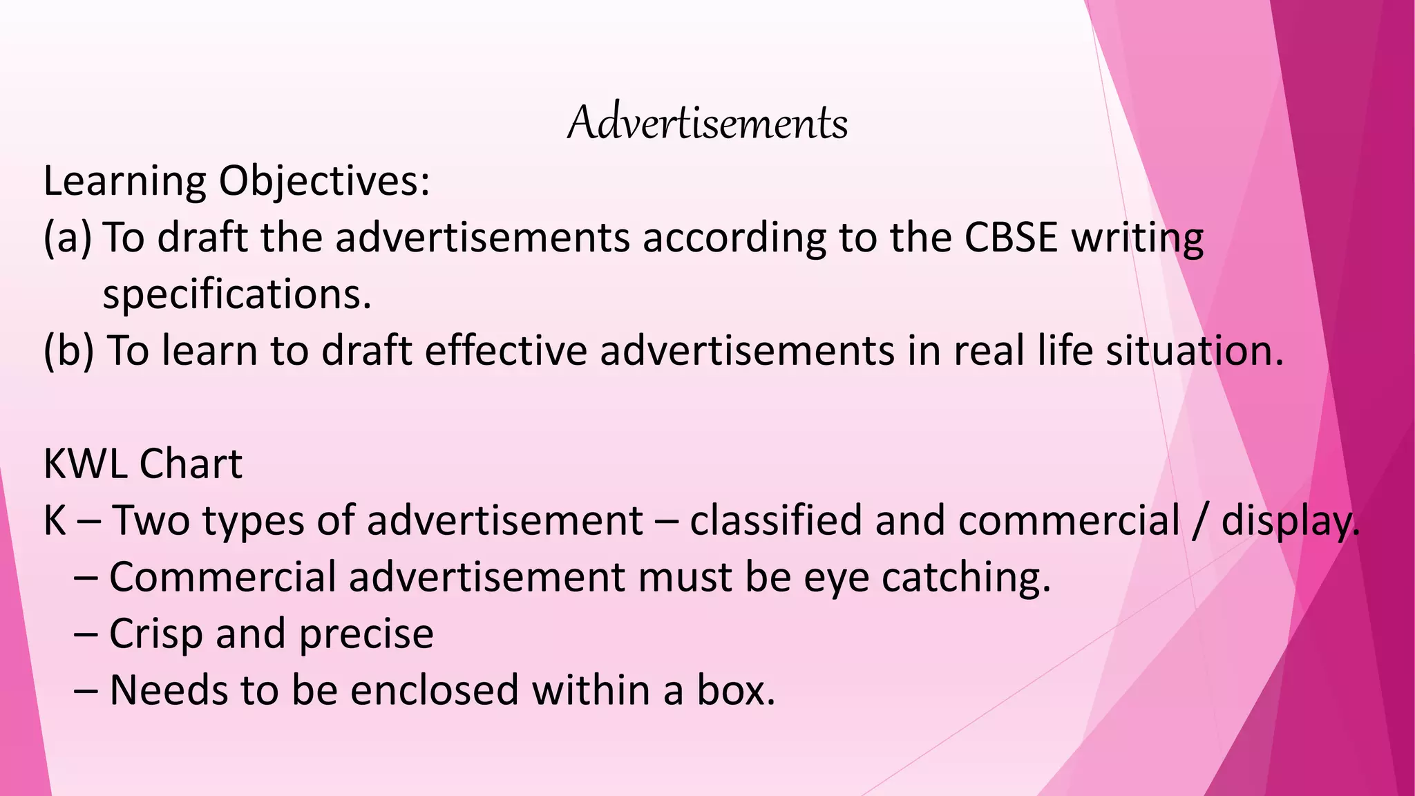 Advertisement classifications.pptx