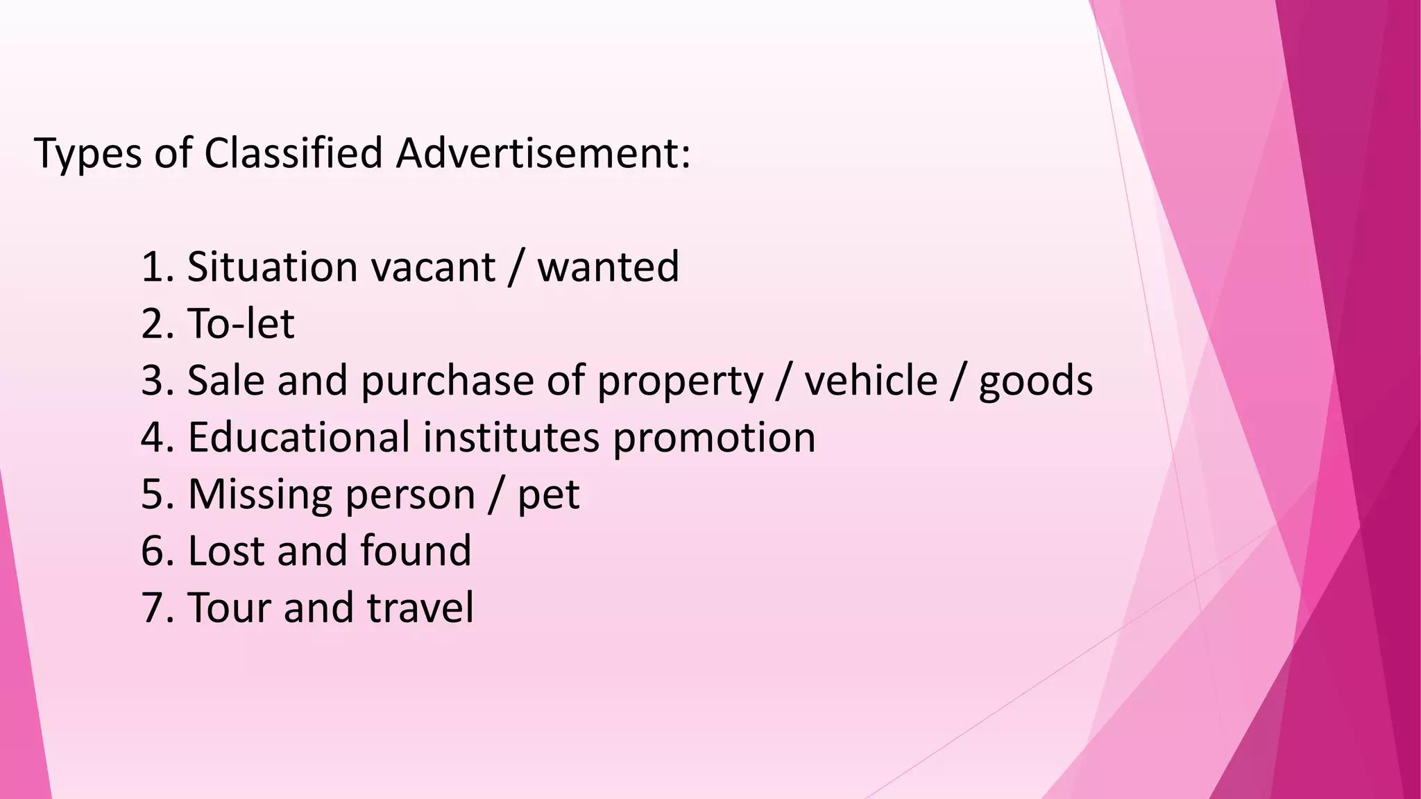 Advertisement classifications.pptx