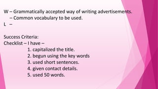 Advertisement classifications.pptx