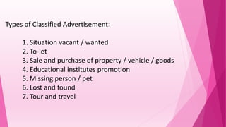 Advertisement classifications.pptx