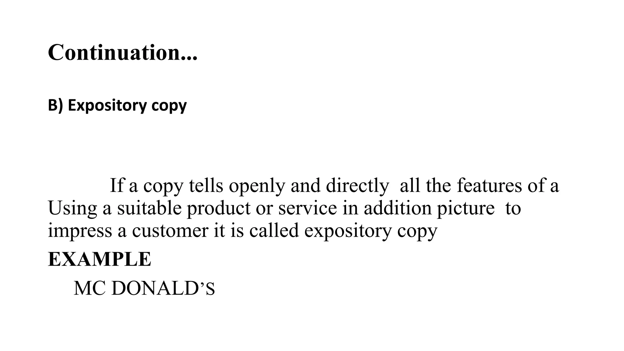 TYPES OF ADVERTISEMENT COPY | PPTX