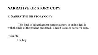 TYPES OF ADVERTISEMENT COPY | PPTX