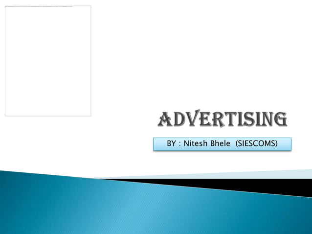 Advertisement economics | PPTX