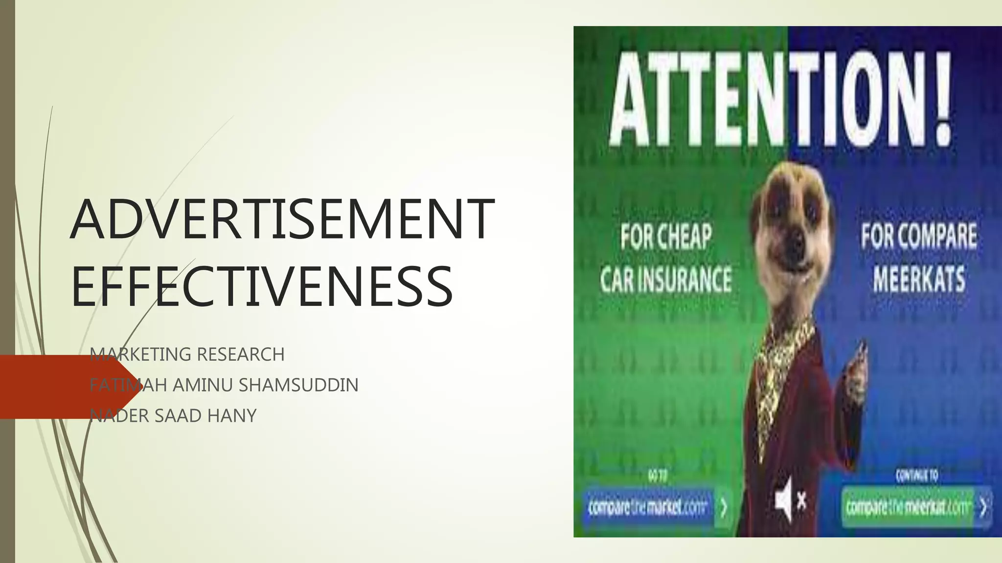 Advertisement effectiveness | PPTX
