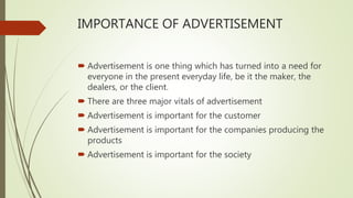 Advertisement effectiveness | PPTX