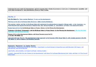 Advertisement film script “ burger sales in cities “ | DOCX