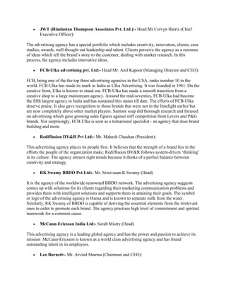 Advertisement guide | DOCX