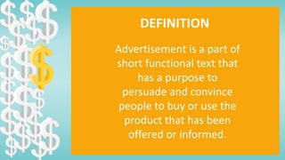 ADVERTISEMENT - Short Functional Text | PPTX
