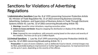 PROHIBITION ON ELECTRONIC ADVERTISEMENT IN INDONESIA | PPTX