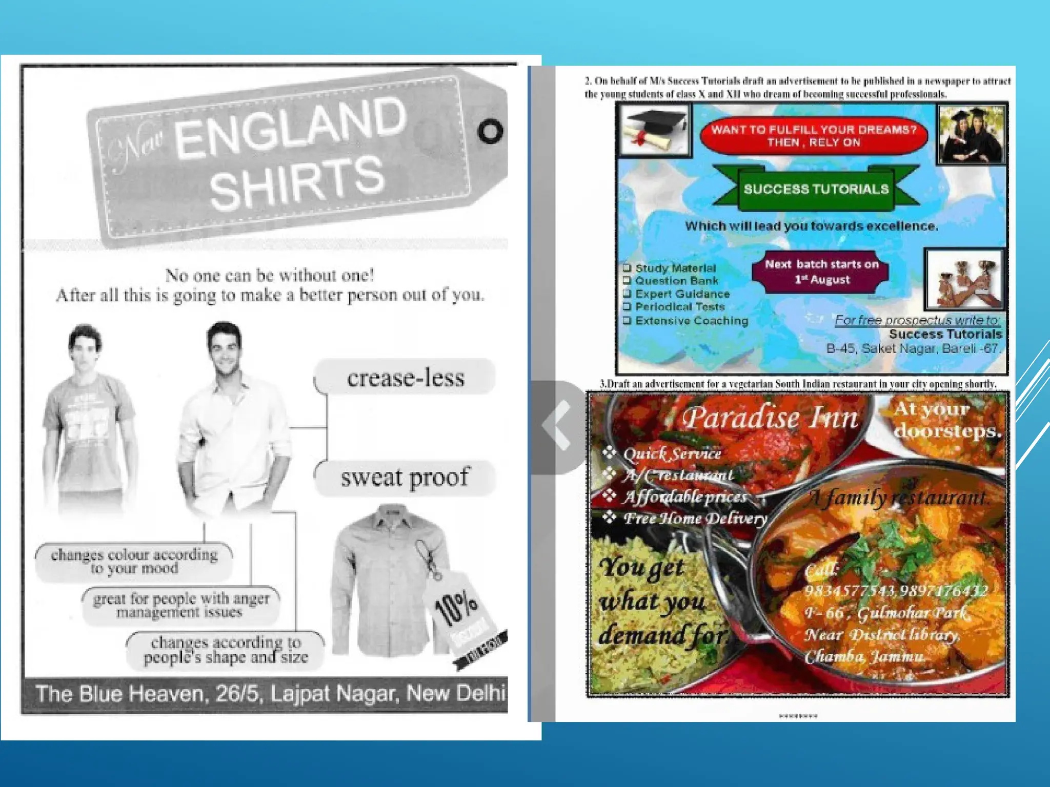 Advertisements-Classifieds class 11 writing skills | PPTX