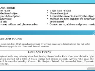Advertisements-Classifieds class 11 writing skills | PPTX