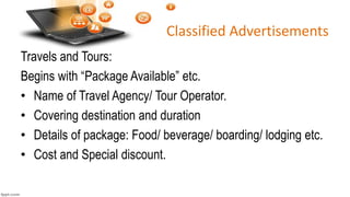 Classified Advertisements | PPTX