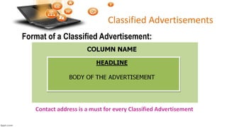 Classified Advertisements | PPTX
