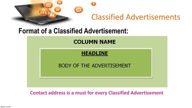 Classified Advertisements | PPTX