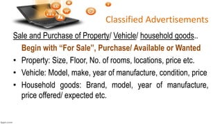 Classified Advertisements | PPTX