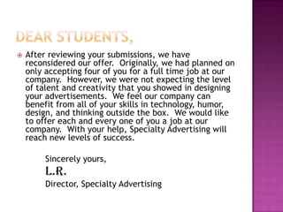 A Collection of Advertisements (Created by Mrs. Partovich's 4th Grade ...