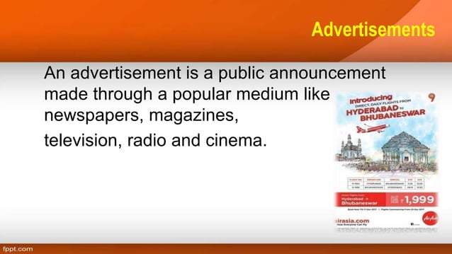 Advertisements for Class XI & XII | PPSX | Advertising Industry ...