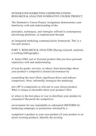 Advertisements & Video Segment BU504 SUMMATIVE COURSE PROJE.docx