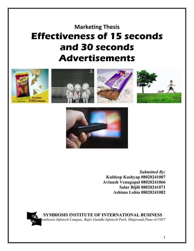 Advertisement Thesis | PDF