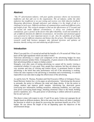 Advertisement Thesis | PDF