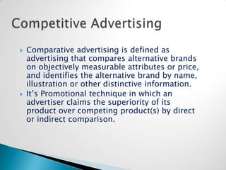 Comparative Advertising | PPTX