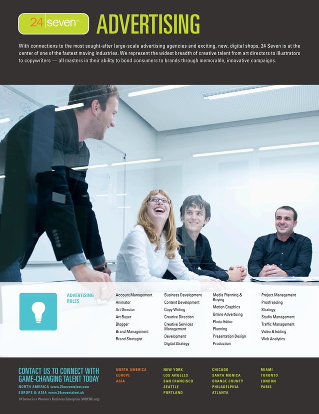 Advertising Jobs - Roles and Careers - Recruitment Agency | PDF