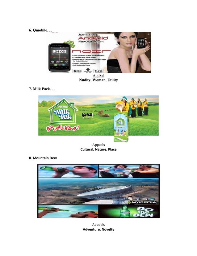 Advertising Appeals in context of Pakistani Advertisements. | DOC ...