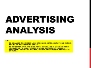 Media Messages: Advertising | PPTX