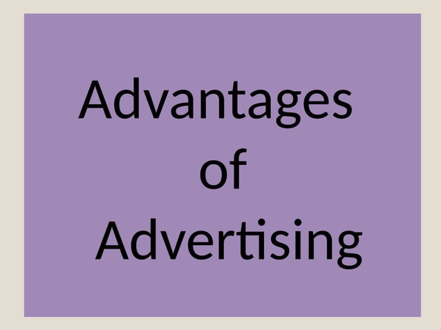 ADVERTISING (Objectives, Functions & Advantages) | PPTX | Advertising ...
