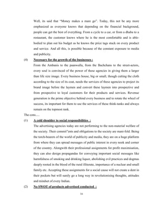 Advertising agency-project-report up | DOCX