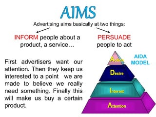 advertising-aims-tactics.ppt | Advertising Industry | Industries