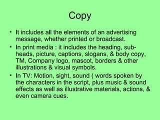 Advertising Copy | PPT