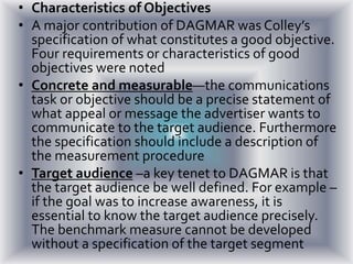 Advertising dagmar approach | PPTX