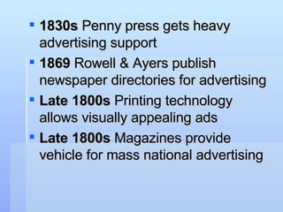 Advertising History | PPT