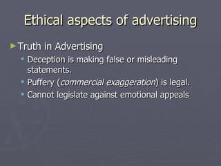 Advertising Social,Legal,Ethical & Economical Aspects | PPT
