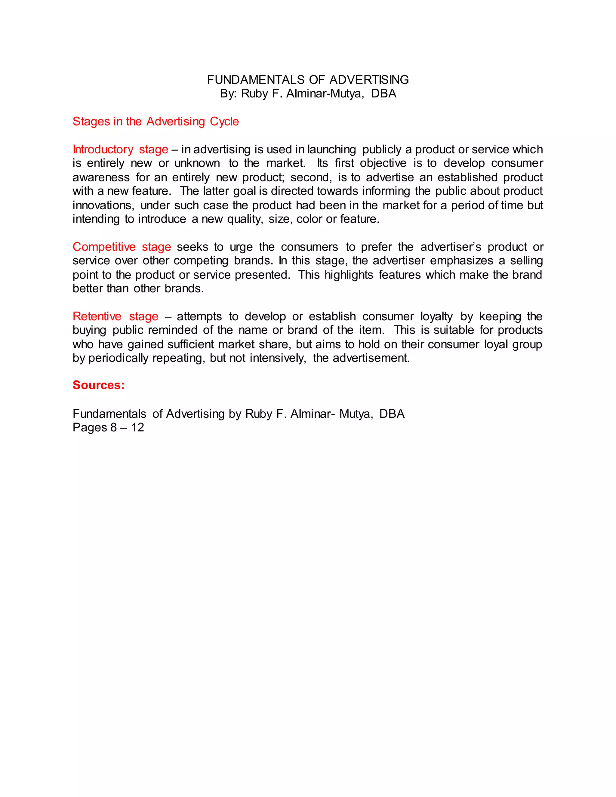 Advertising 1 | DOCX