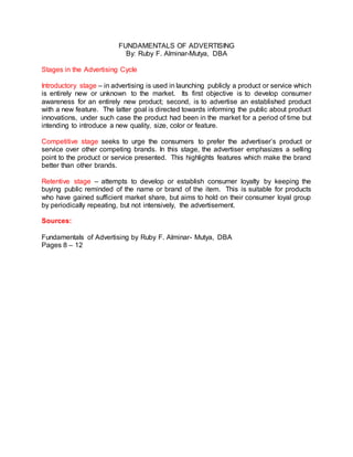 Advertising 1 | PDF